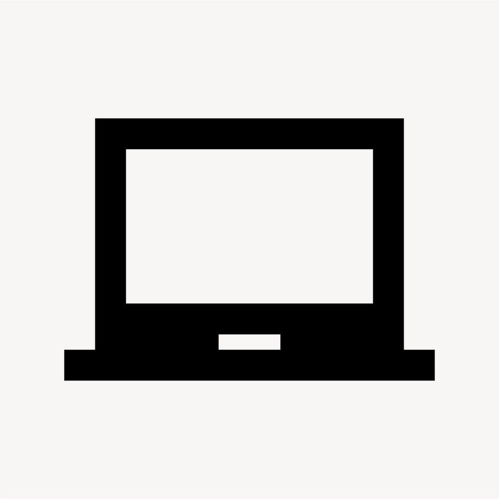 Laptop Chromebook, hardware icon, filled | Free Vector - rawpixel