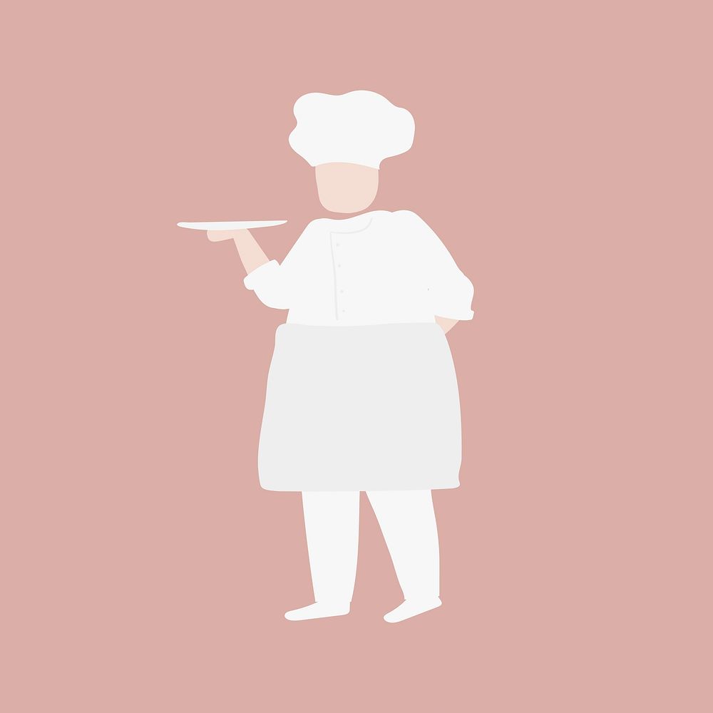 Male chef clipart, culinary artist, | Premium Vector Illustration ...