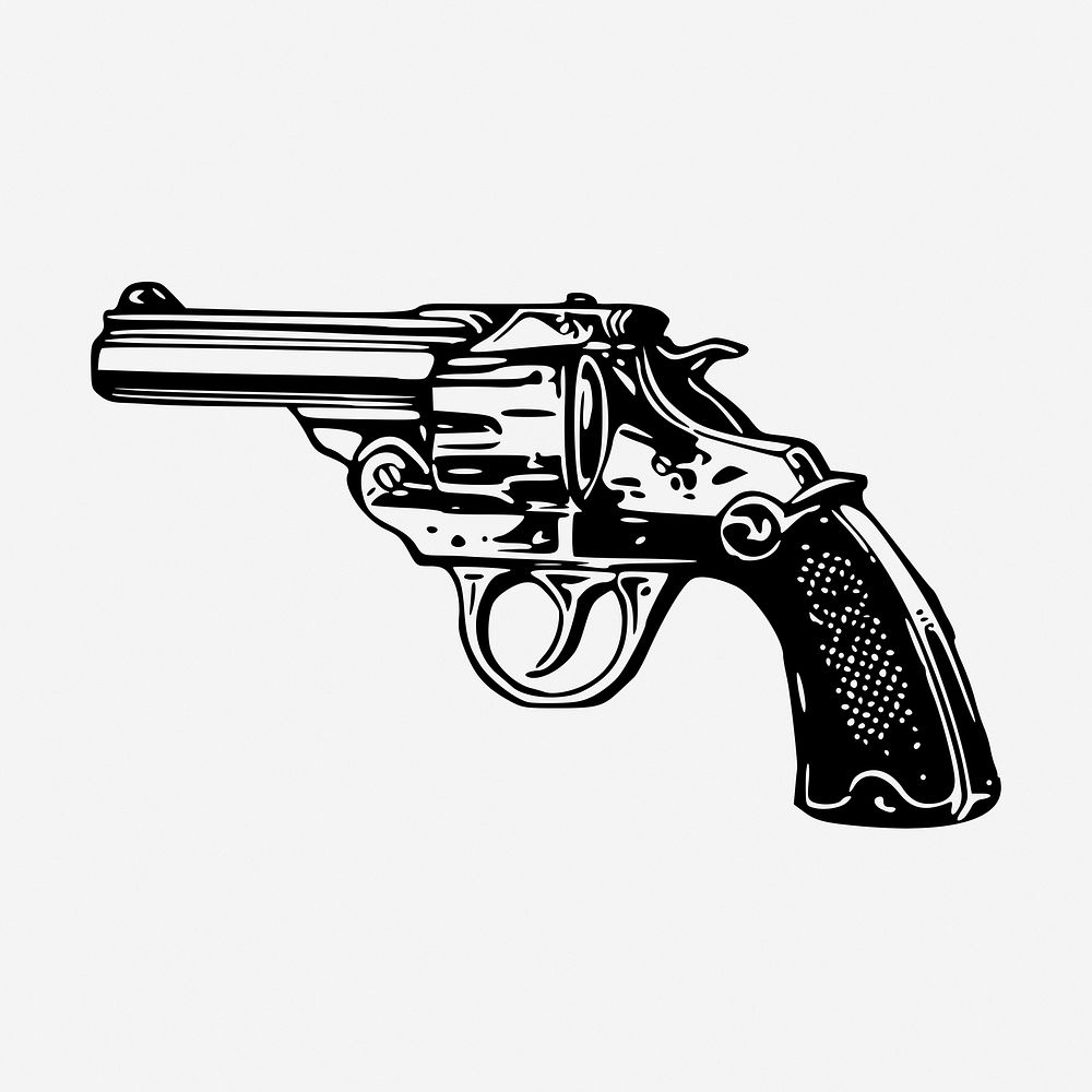 Russian roulette gun, weapon illustration. | Free Photo Illustration ...