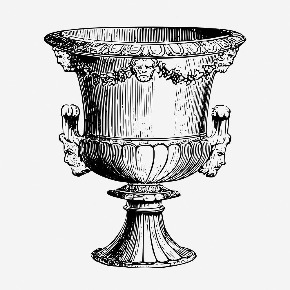 Vintage goblet, medieval object illustration. | Free Photo Illustration ...