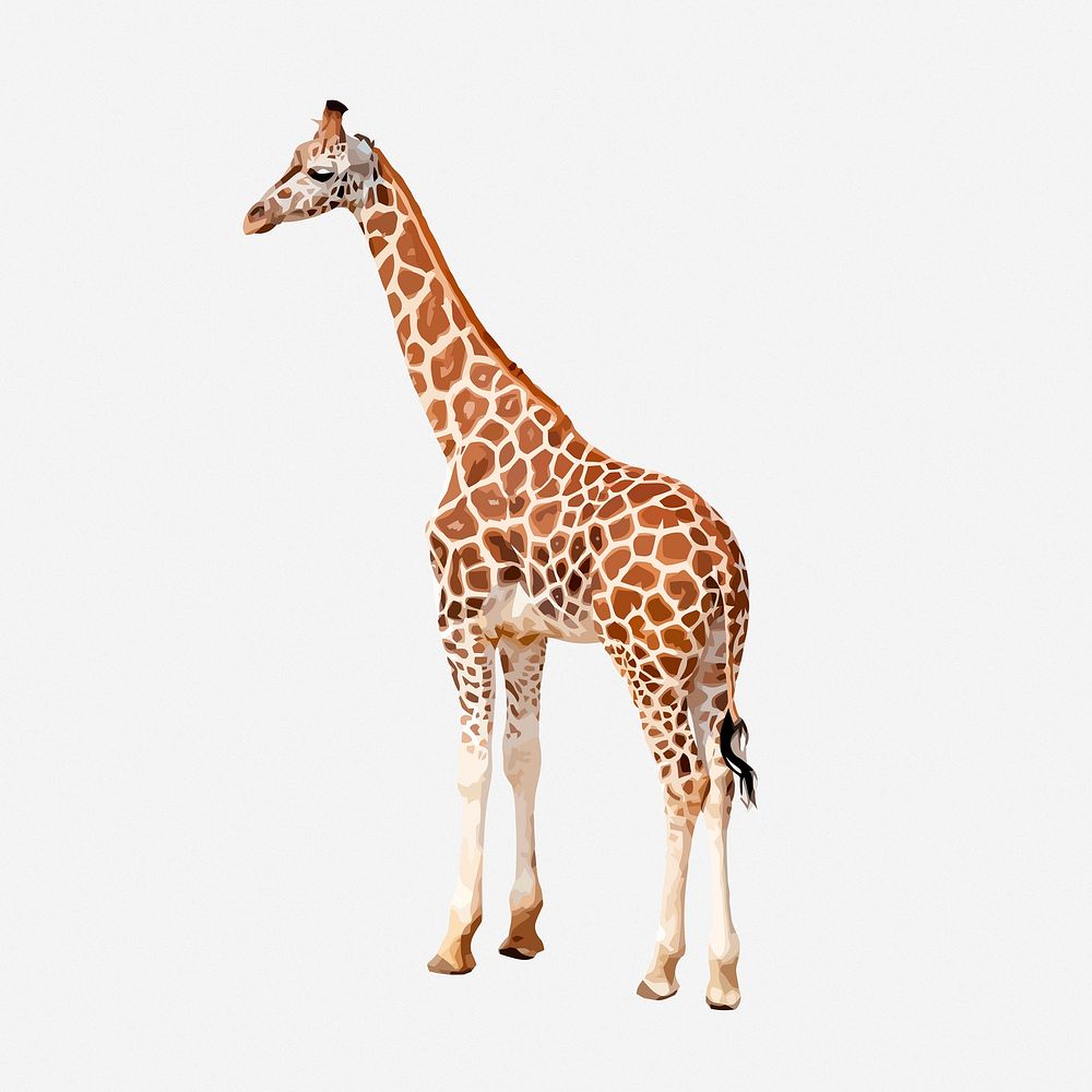 Giraffe animal clipart illustration | Free Photo Illustration - rawpixel