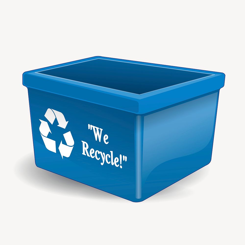 Recycle box clipart, collage element | Free PSD - rawpixel