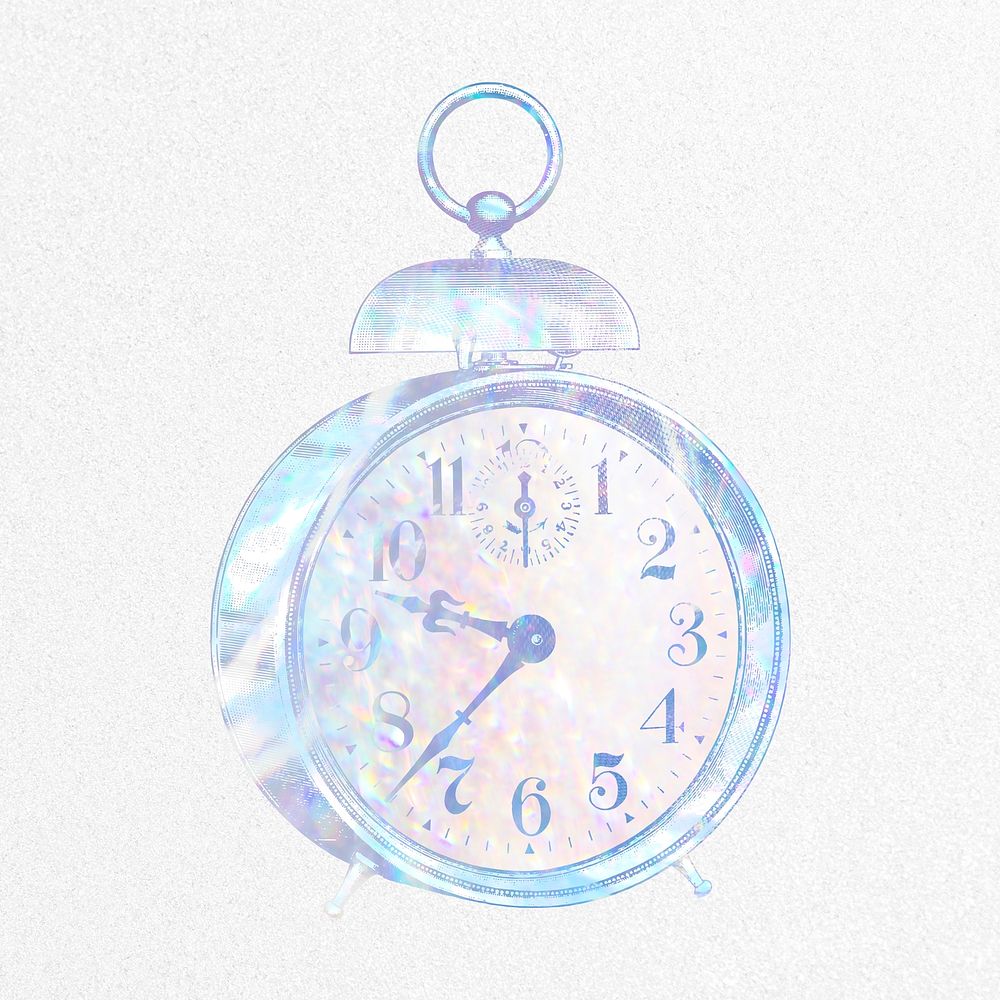 Aesthetic alarm clock clipart, vintage | Free Photo Illustration - rawpixel