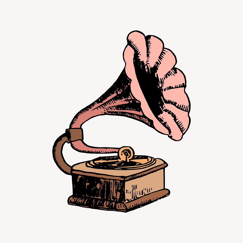 Aesthetic gramophone, record player vintage | Free Photo Illustration ...