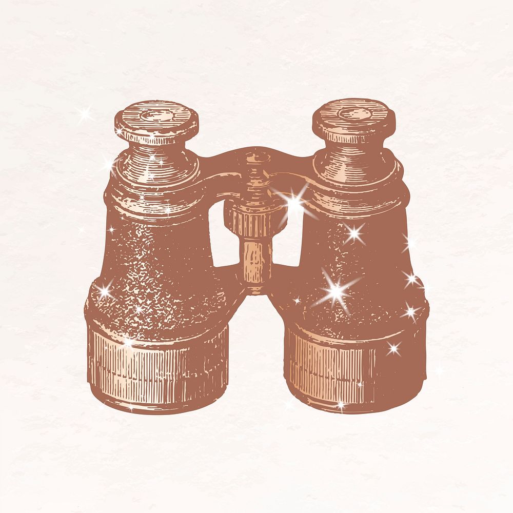 Sparkly binoculars, travel object aesthetic | Free Photo Illustration ...
