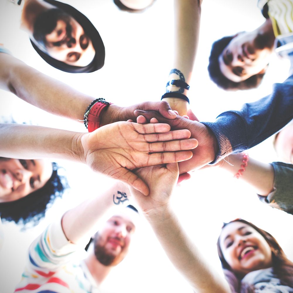 Group friends all hands | Premium Photo - rawpixel