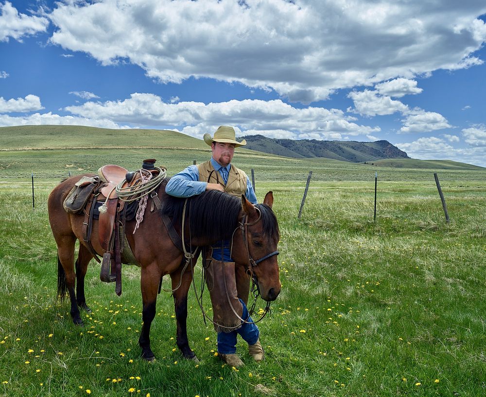 Cowhand John Guthrie III and | Free Photo - rawpixel