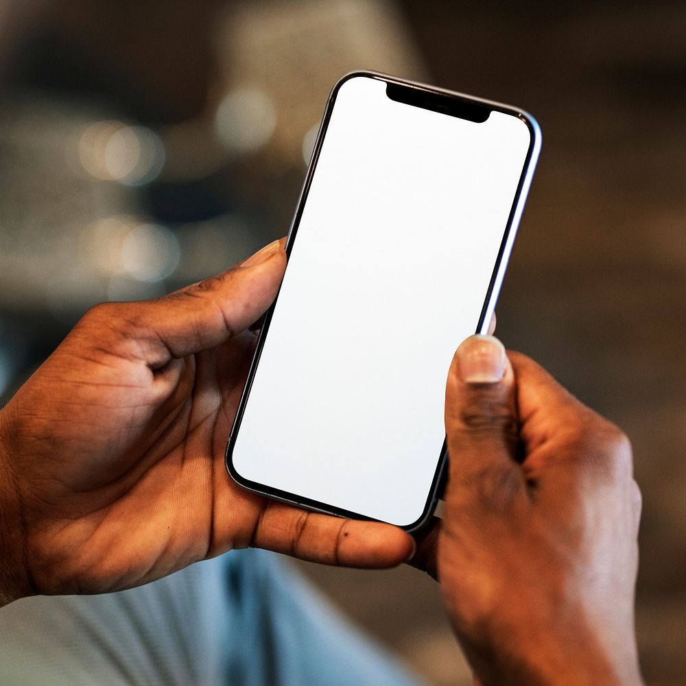 Phone with blank white screen | Free Photo - rawpixel