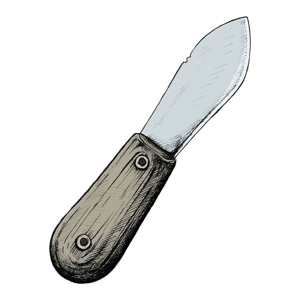 Hand drawn butter knife | Premium Vector Illustration - rawpixel