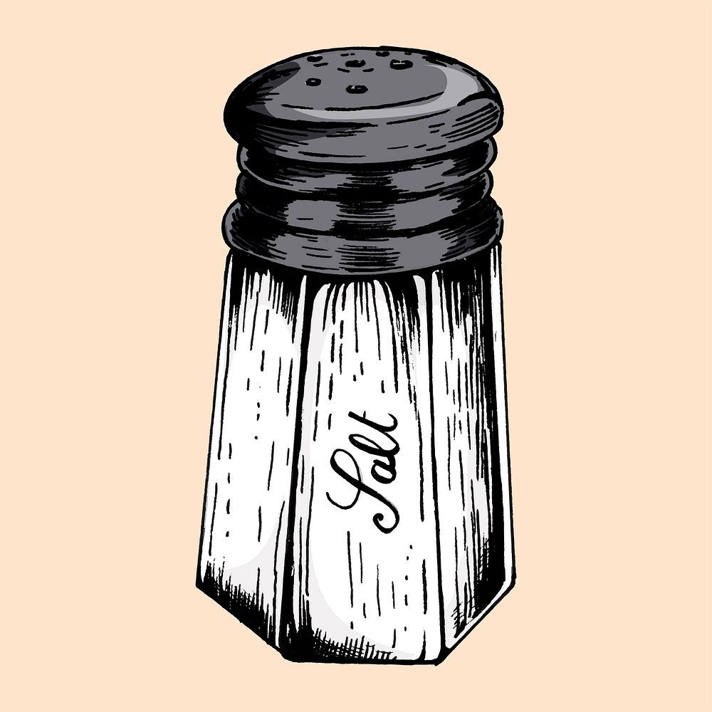 Hand drawn salt shaker | Premium Vector Illustration - rawpixel
