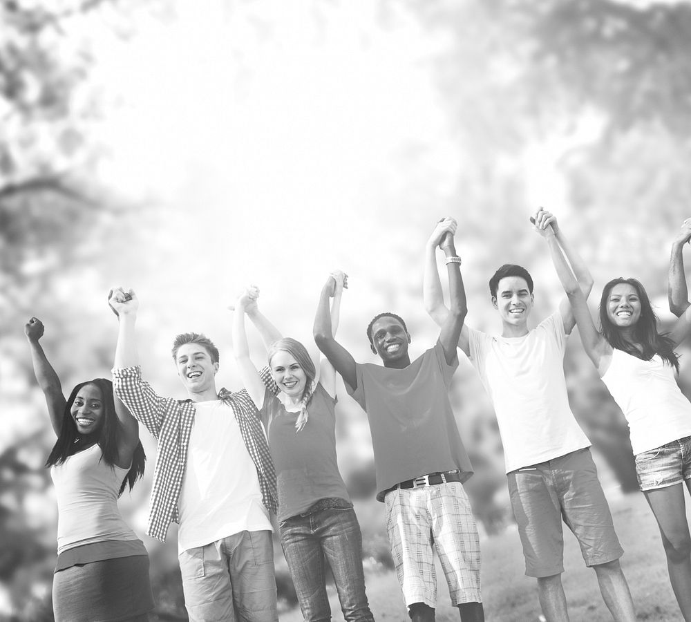 Group Friends Celebration Winning Victory | Premium Photo - rawpixel