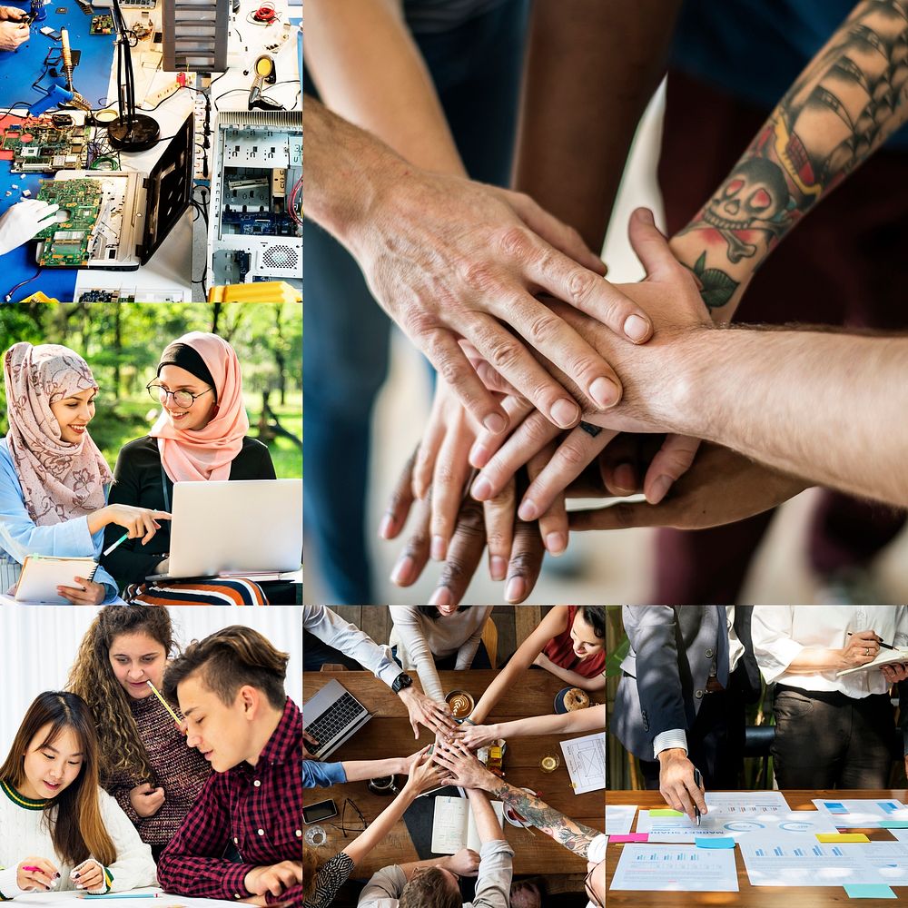 Compilation of friendship and community | Premium Photo - rawpixel