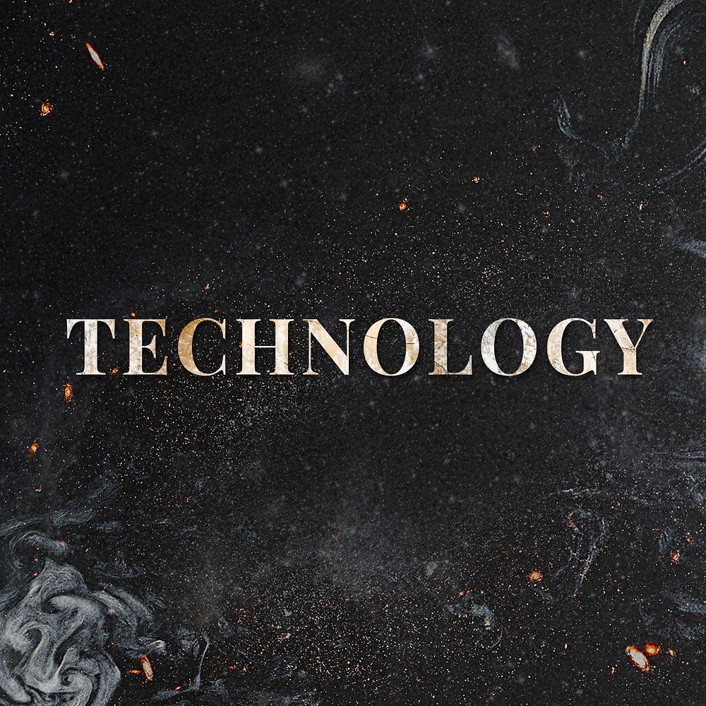 Gold text technology word art | Free Photo - rawpixel