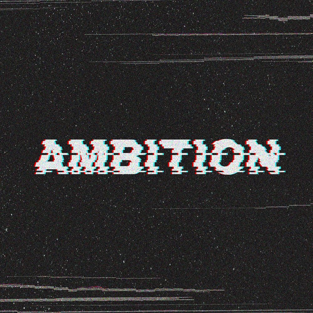 AMBITION blurred word typography black | Free Photo - rawpixel