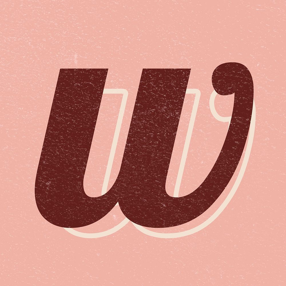 Letter W font printable z | Premium PSD - rawpixel