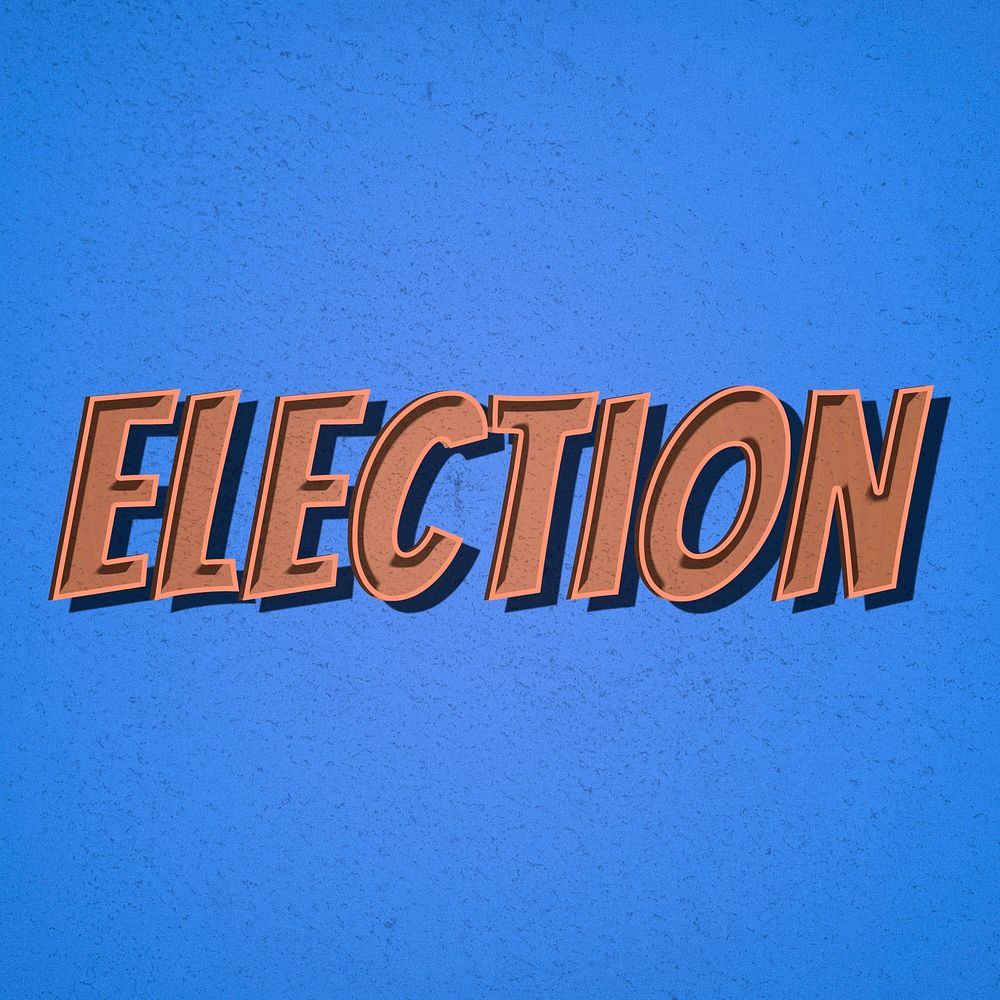 Election word retro style typography | Free Photo - rawpixel