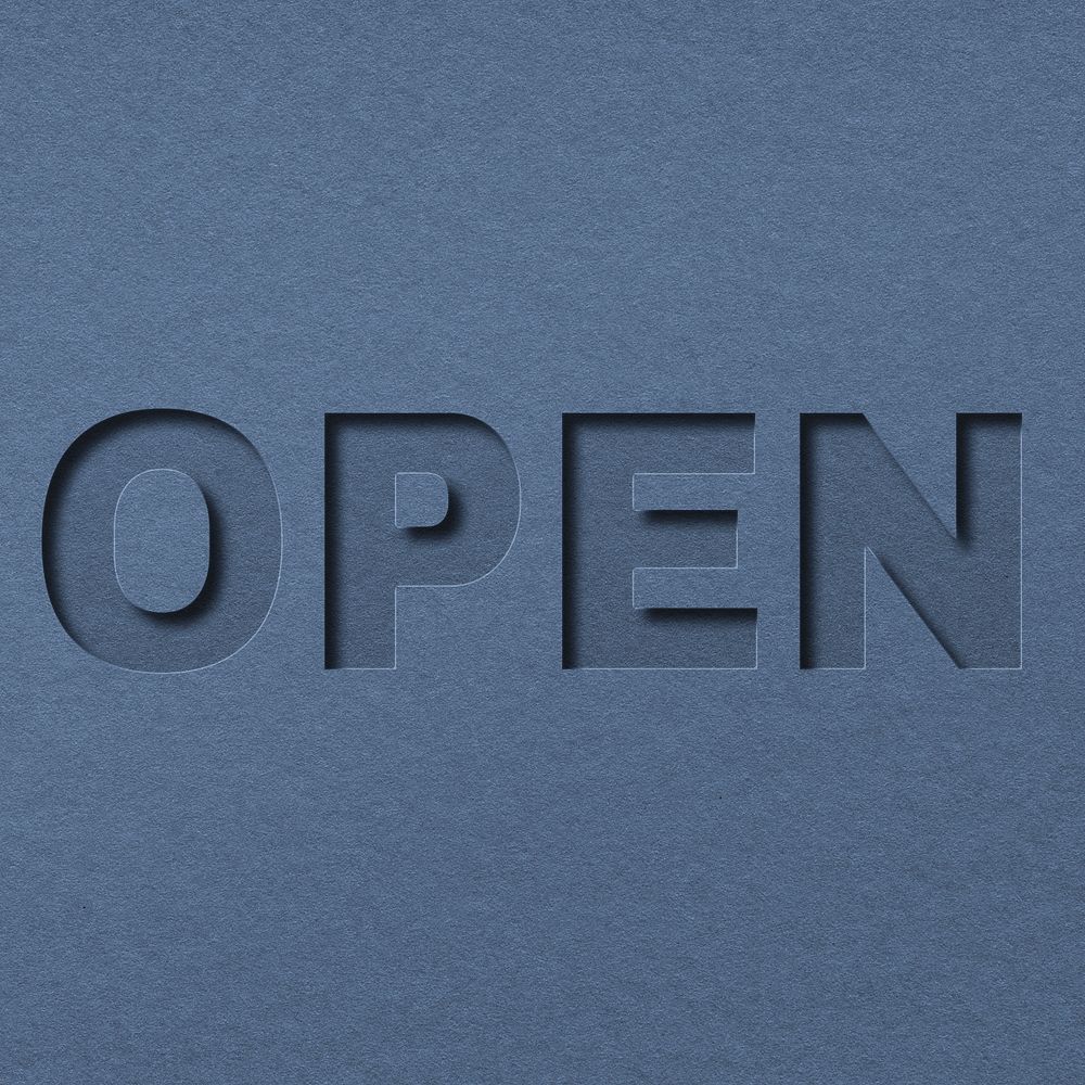 Open text paper cut font | Free Photo - rawpixel