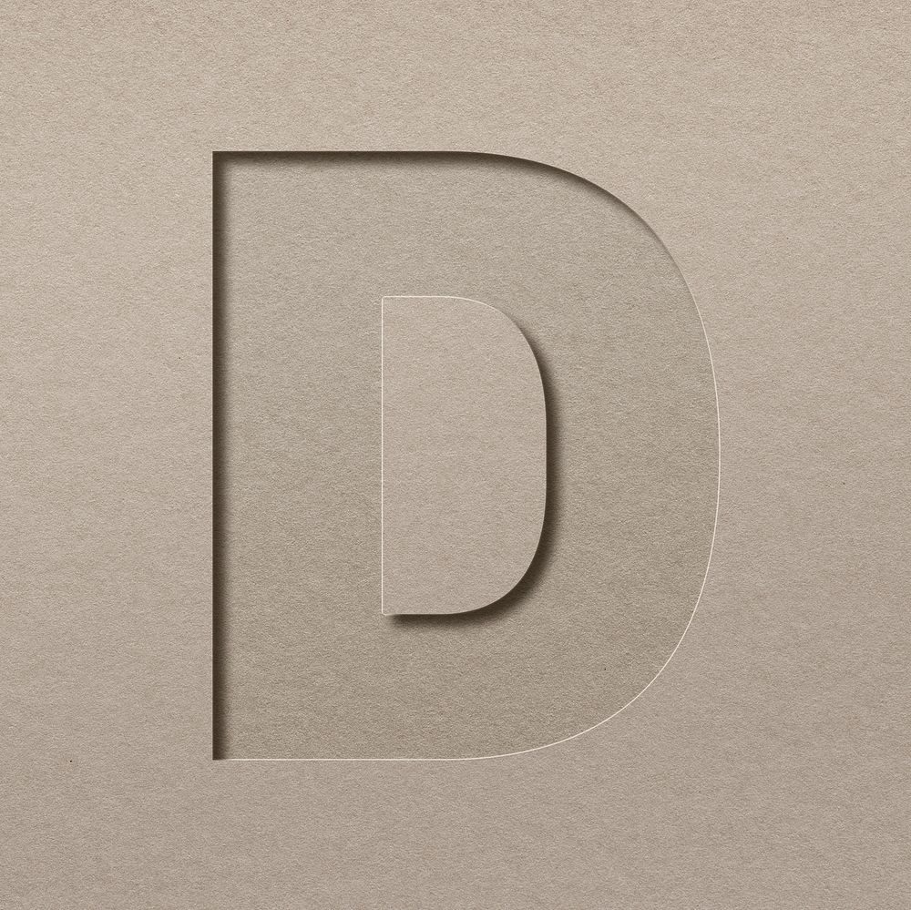 D Letter Paper Cut Alphabet Typography Font Images | Free Photos, PNG ...