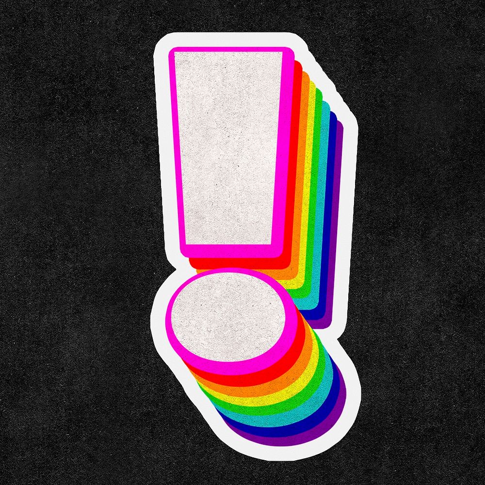 Exclamation mark symbol psd 3D | Premium PSD - rawpixel