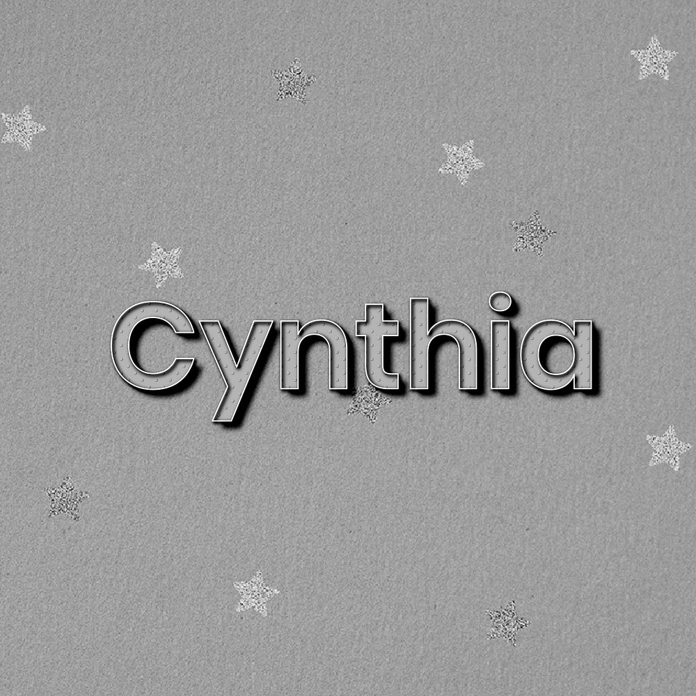 Cynthia name polka dot lettering | Free Photo - rawpixel