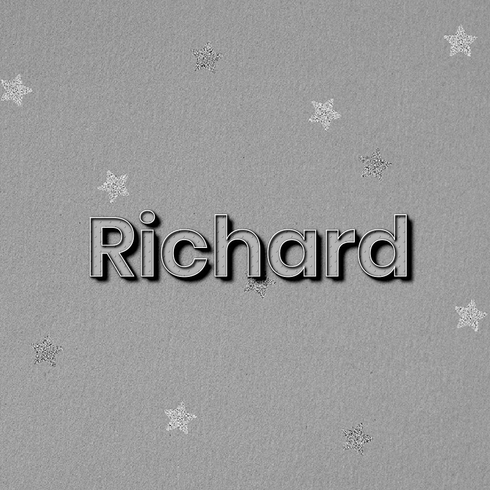 Richard name polka dot lettering | Free Photo - rawpixel
