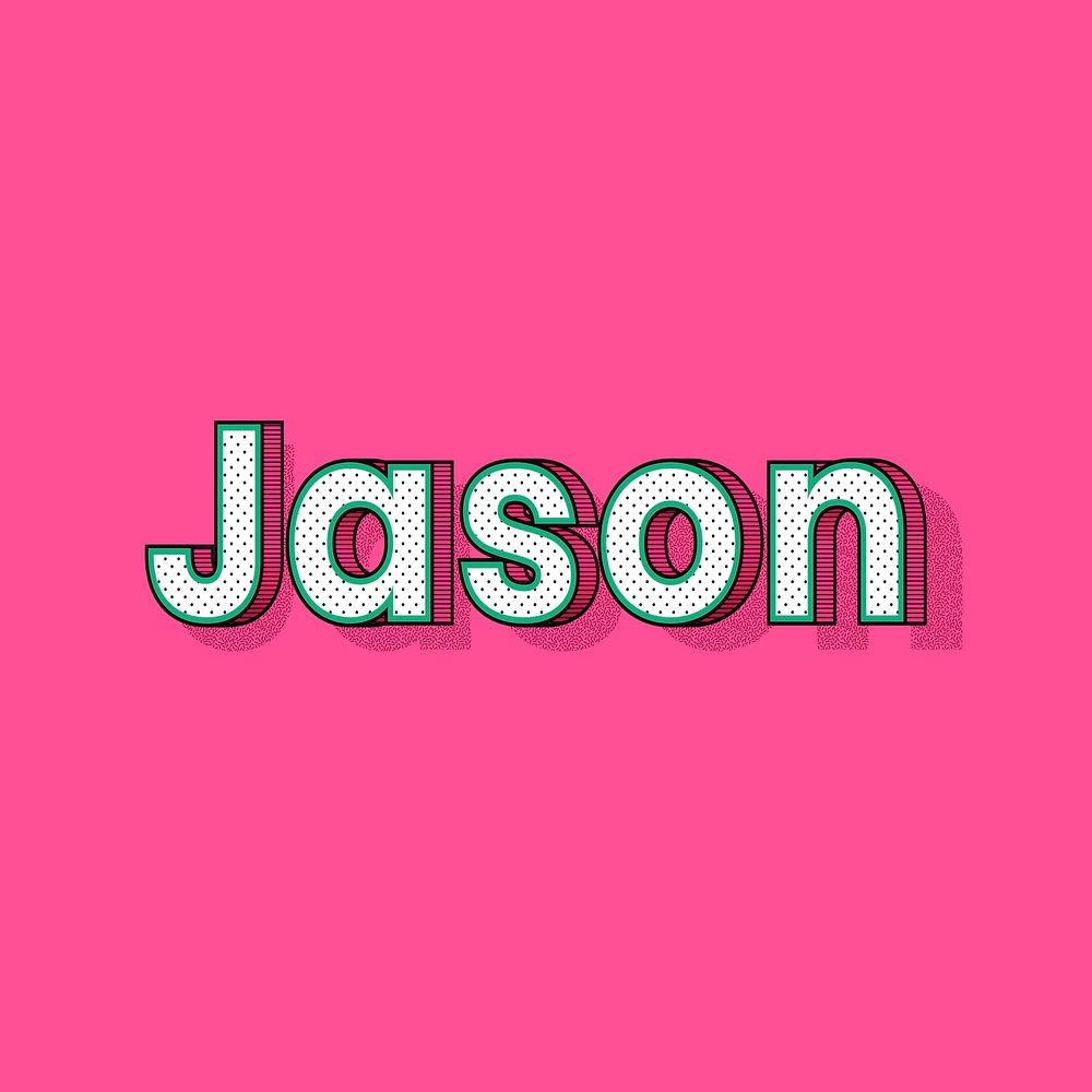 Jason male name typography text | Premium Photo - rawpixel
