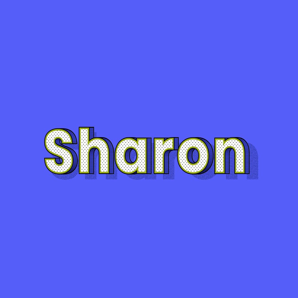 Sharon female name typography text | Premium Photo - rawpixel