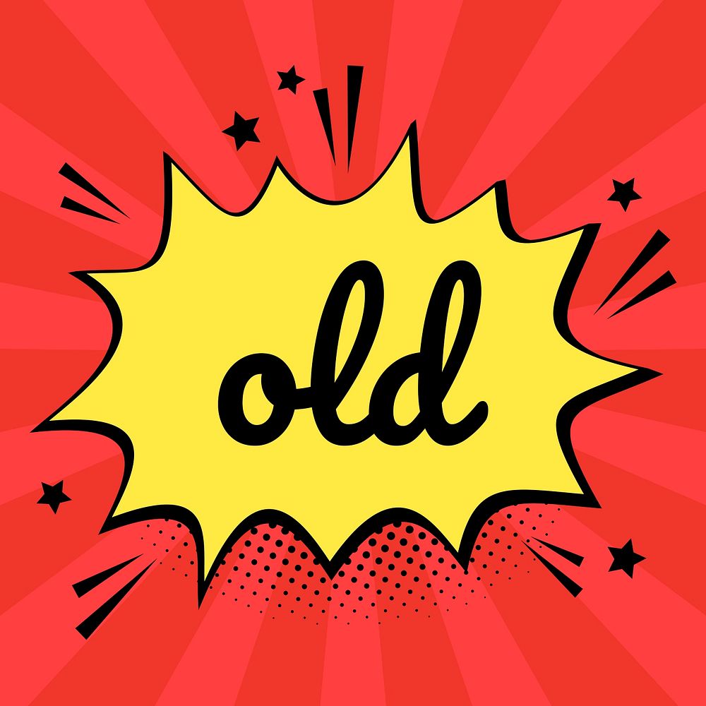 Old word comic speech bubble | Free Photo - rawpixel