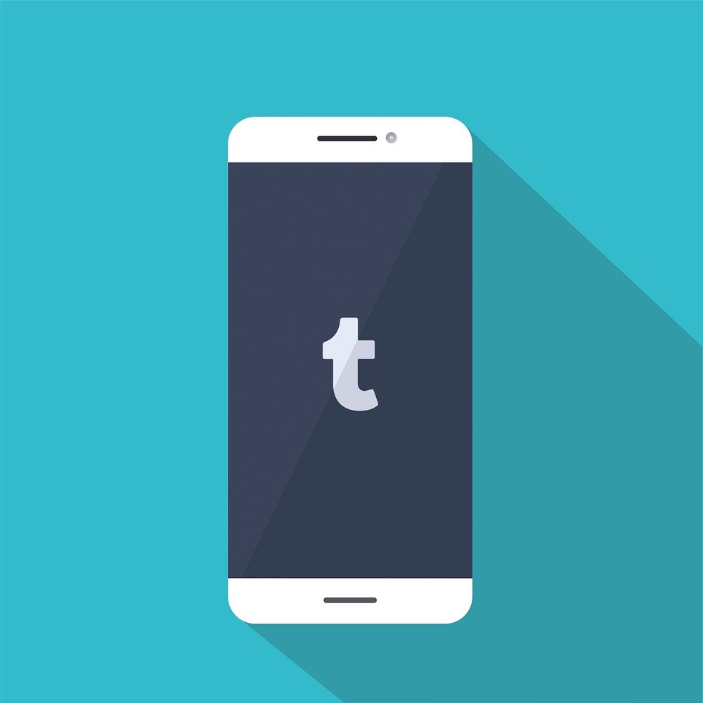 Tumblr application on a mobile | Free Photo - rawpixel