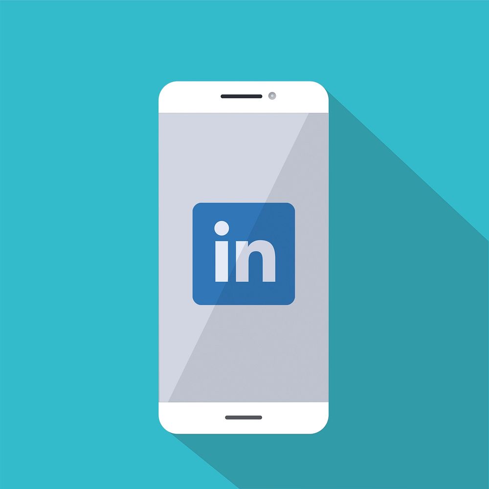 Linkedin Application On A Mobile Free Photo Rawpixel