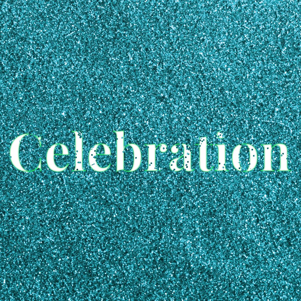 Glitter sparkle celebration text typography | Free Photo - rawpixel