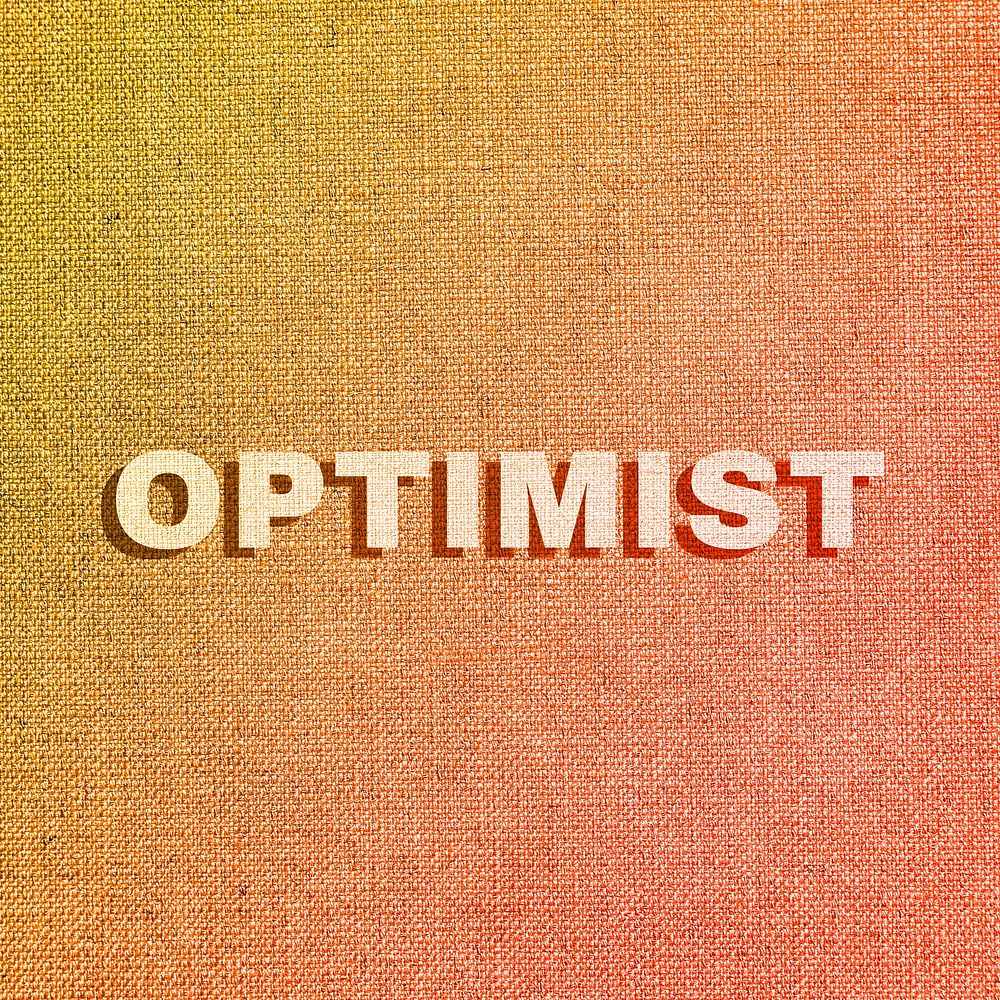 Optimist word pastel fabric texture | Free Photo - rawpixel