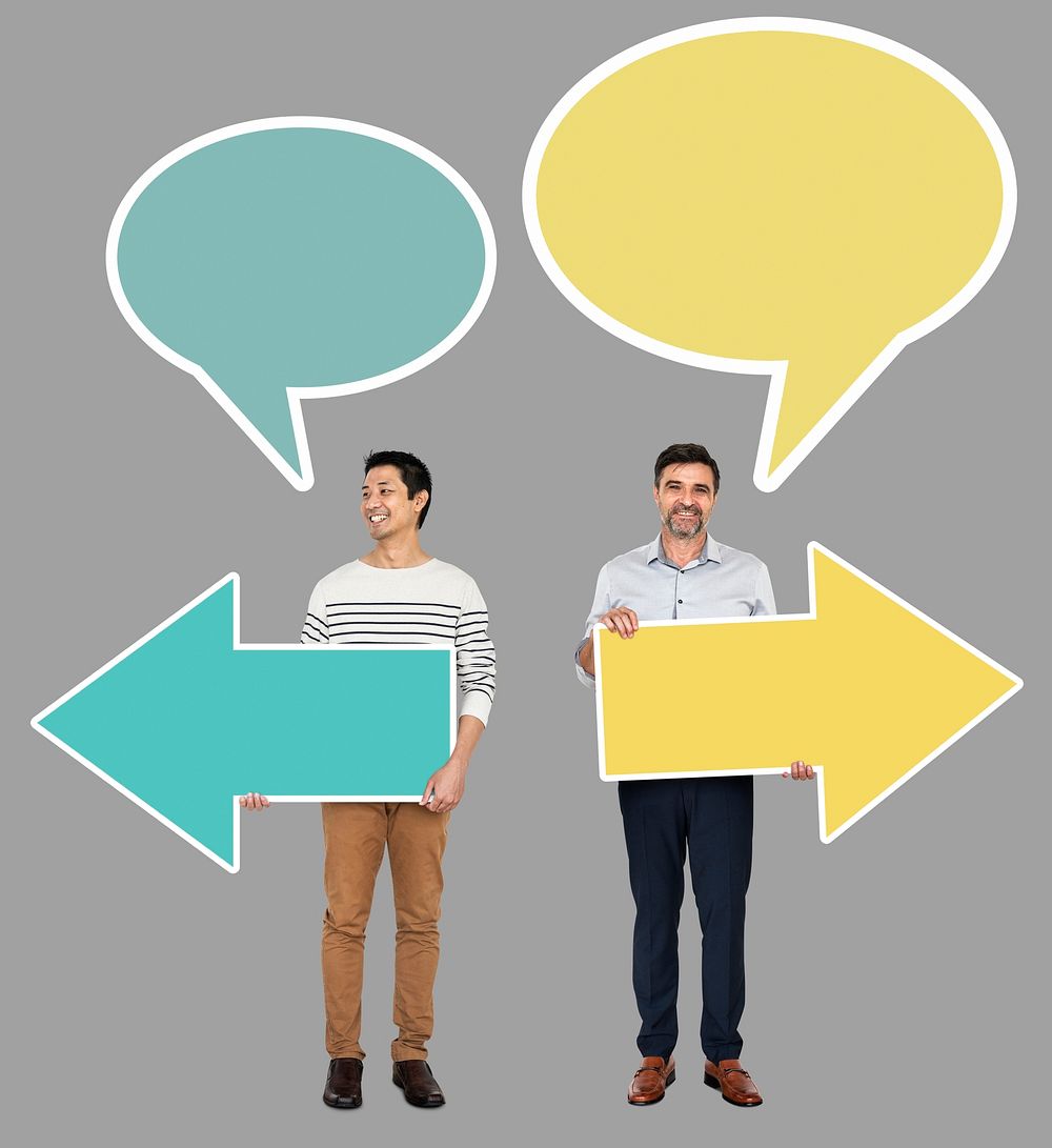 Business people choosing different directions | Premium PSD - rawpixel