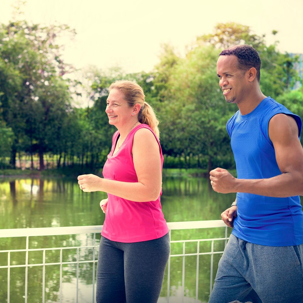 Couple Exercise Happiness Healthy Lifestyle | Premium Photo - rawpixel