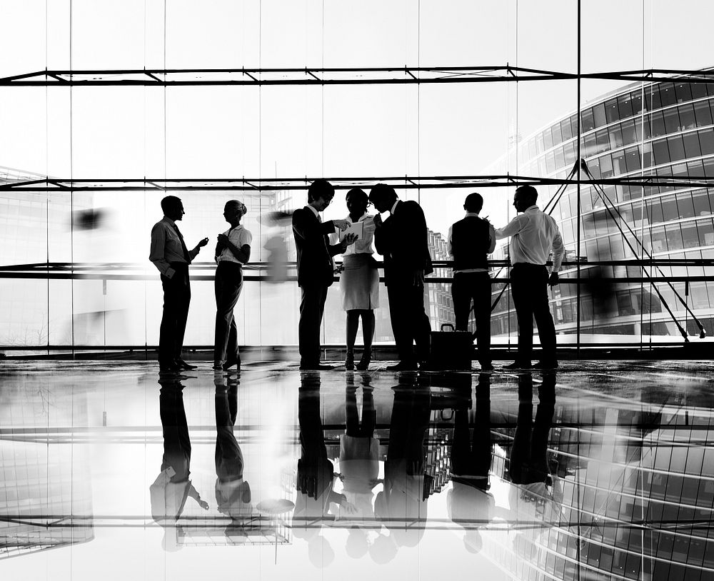 Business People Interaction Communication Colleagues | Premium Photo ...