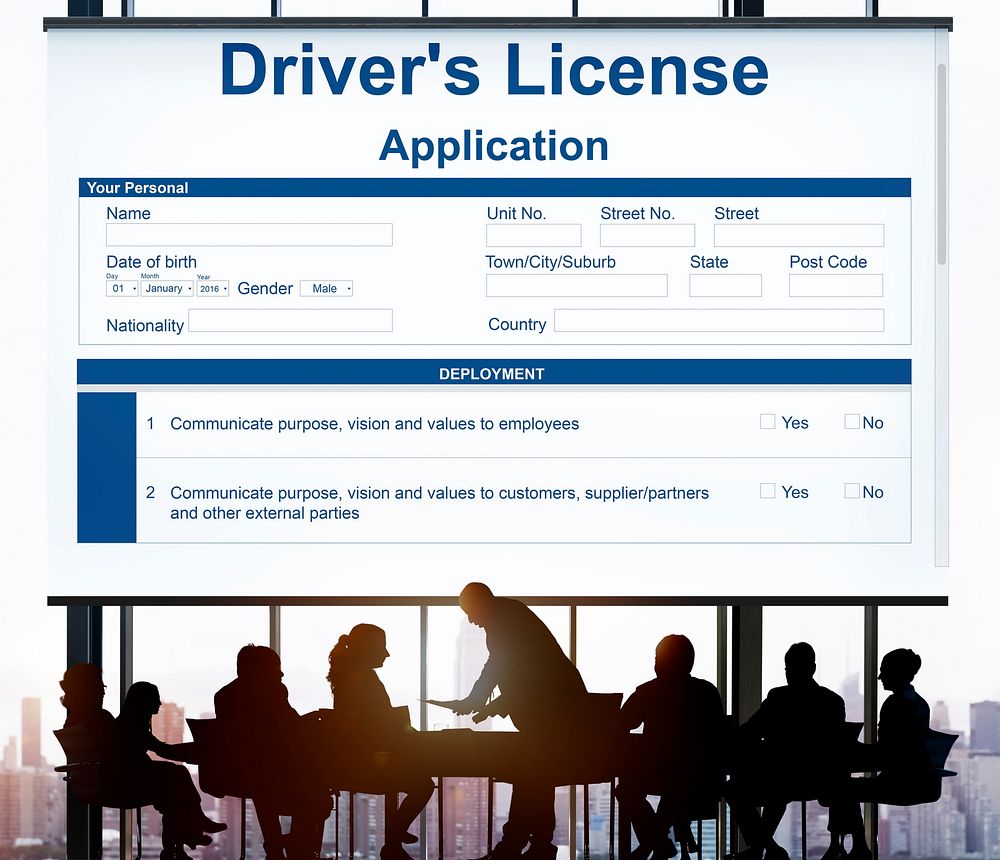 Driver’s License Application Permission Form | Premium Photo - rawpixel