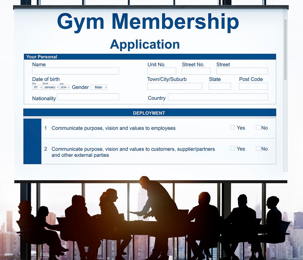 Gym Membership Application Form Request | Premium Photo - rawpixel