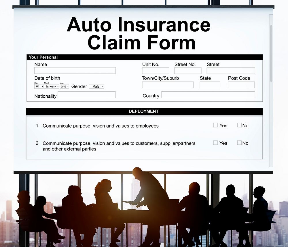 Auto Insurance Claim Form Document | Premium Photo - rawpixel