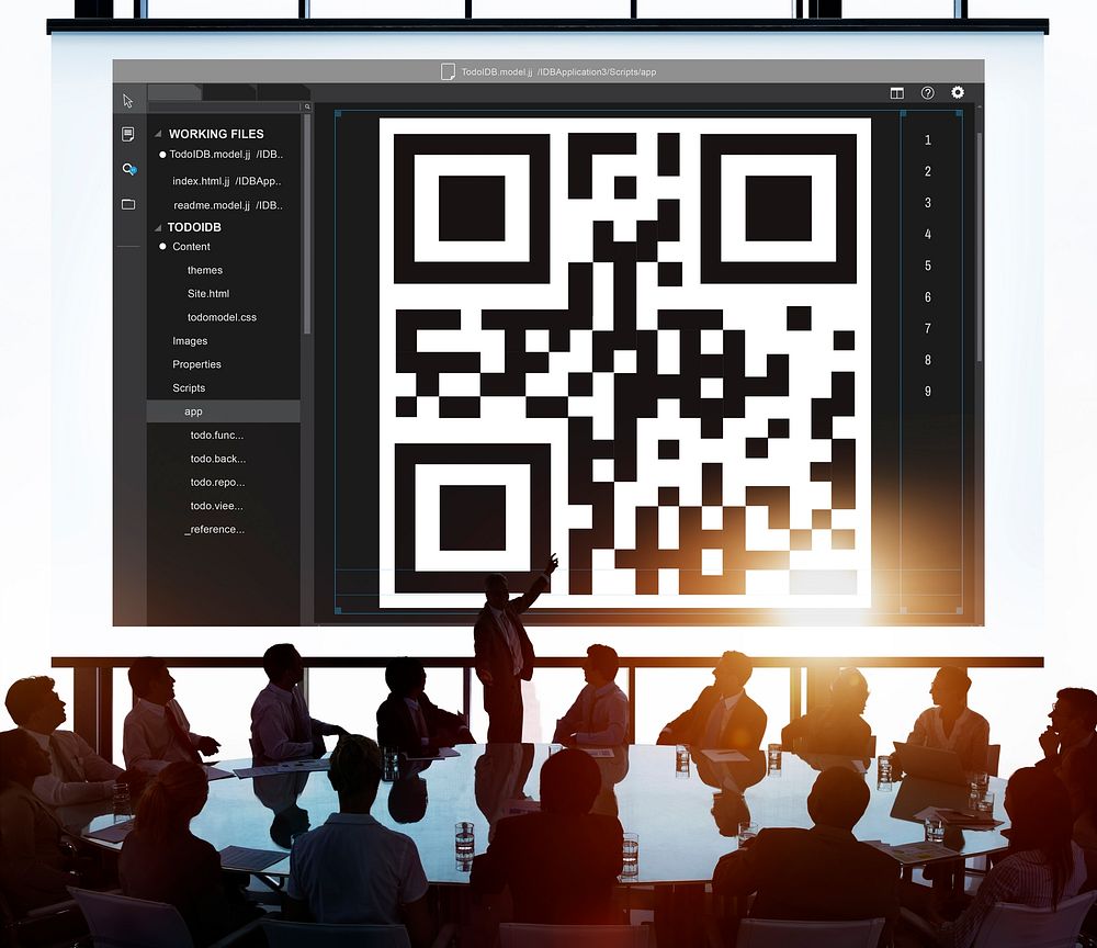 QR Code Encryption Interface Coding | Photo - rawpixel