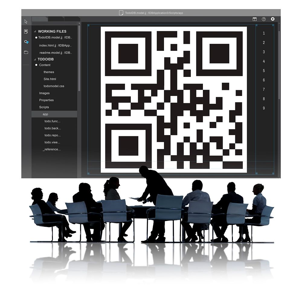 QR Code Encryption Interface Coding | Premium Photo - rawpixel
