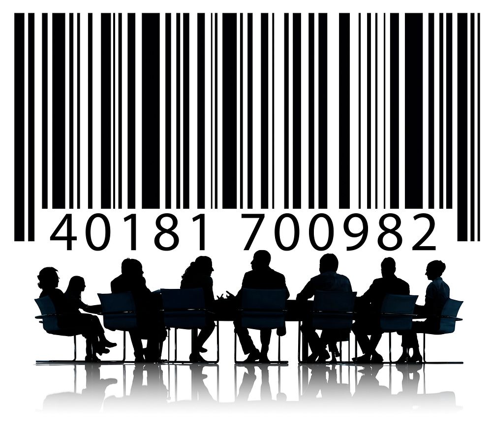 Illustration barcode silhouette business people | Premium Photo - rawpixel