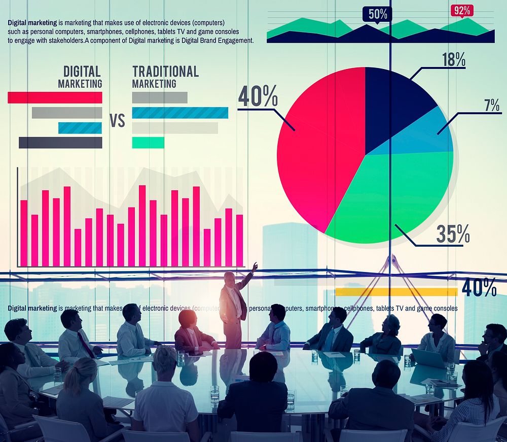 Digital Marketing Graph Statistics Analysis | Photo - rawpixel