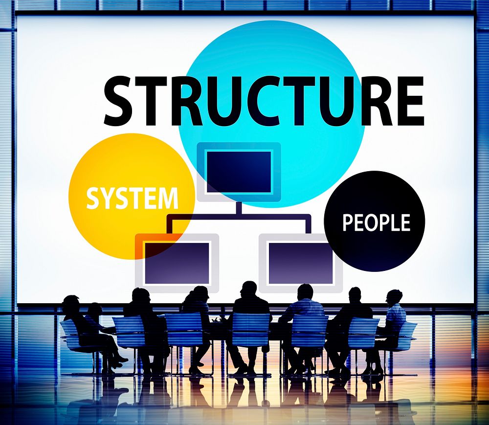 Business Structure Flowchart Corporate Organization | Premium Photo ...