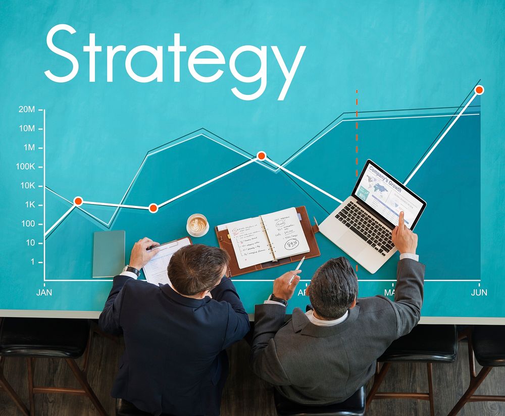 Corporate Business Line Graph Report Premium Photo Rawpixel