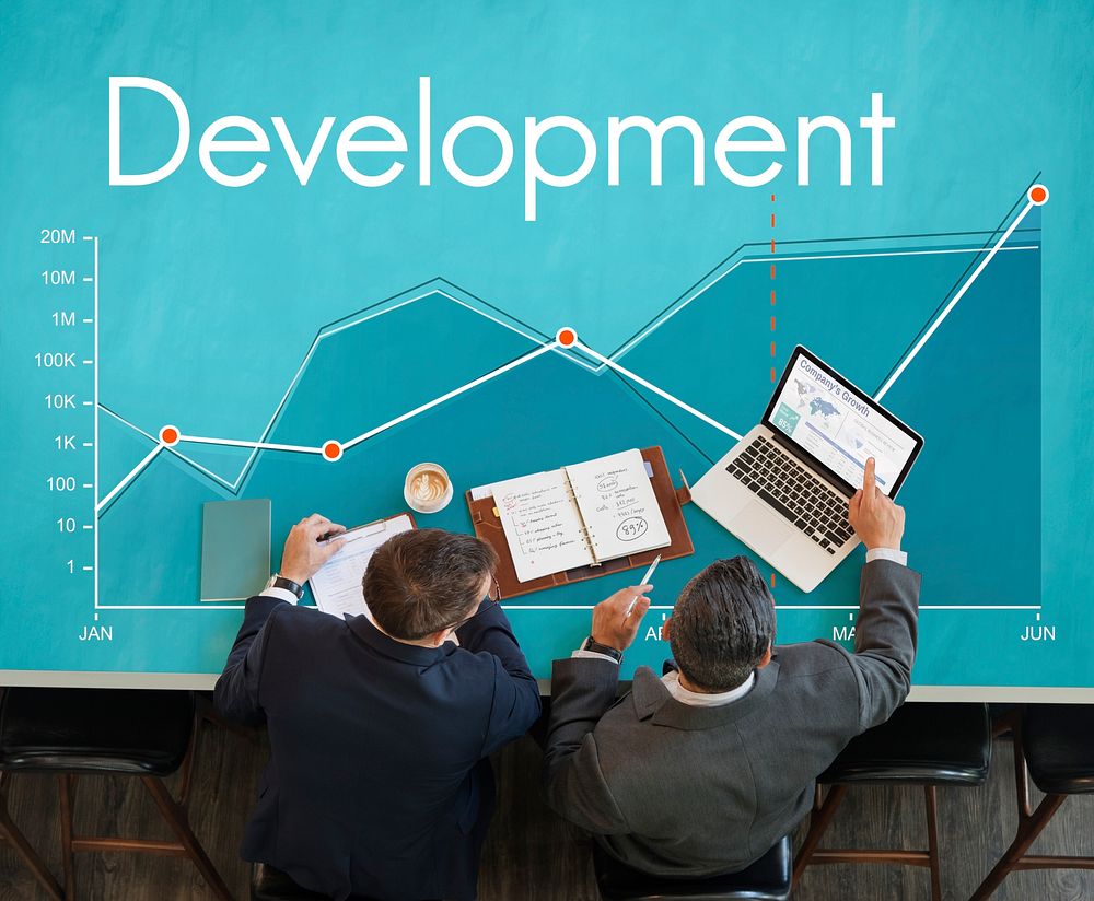 Corporate business line graph report | Premium Photo - rawpixel