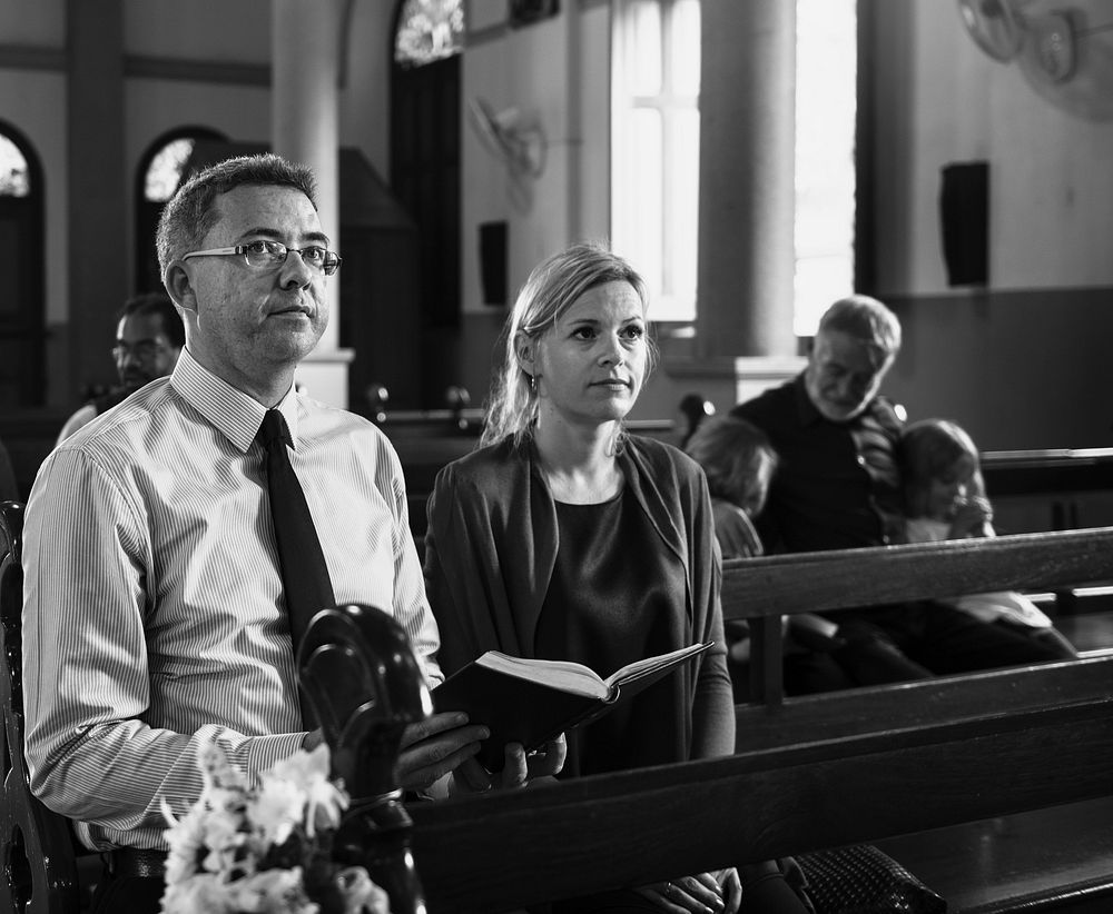 Religious couple in a church | Premium Photo - rawpixel