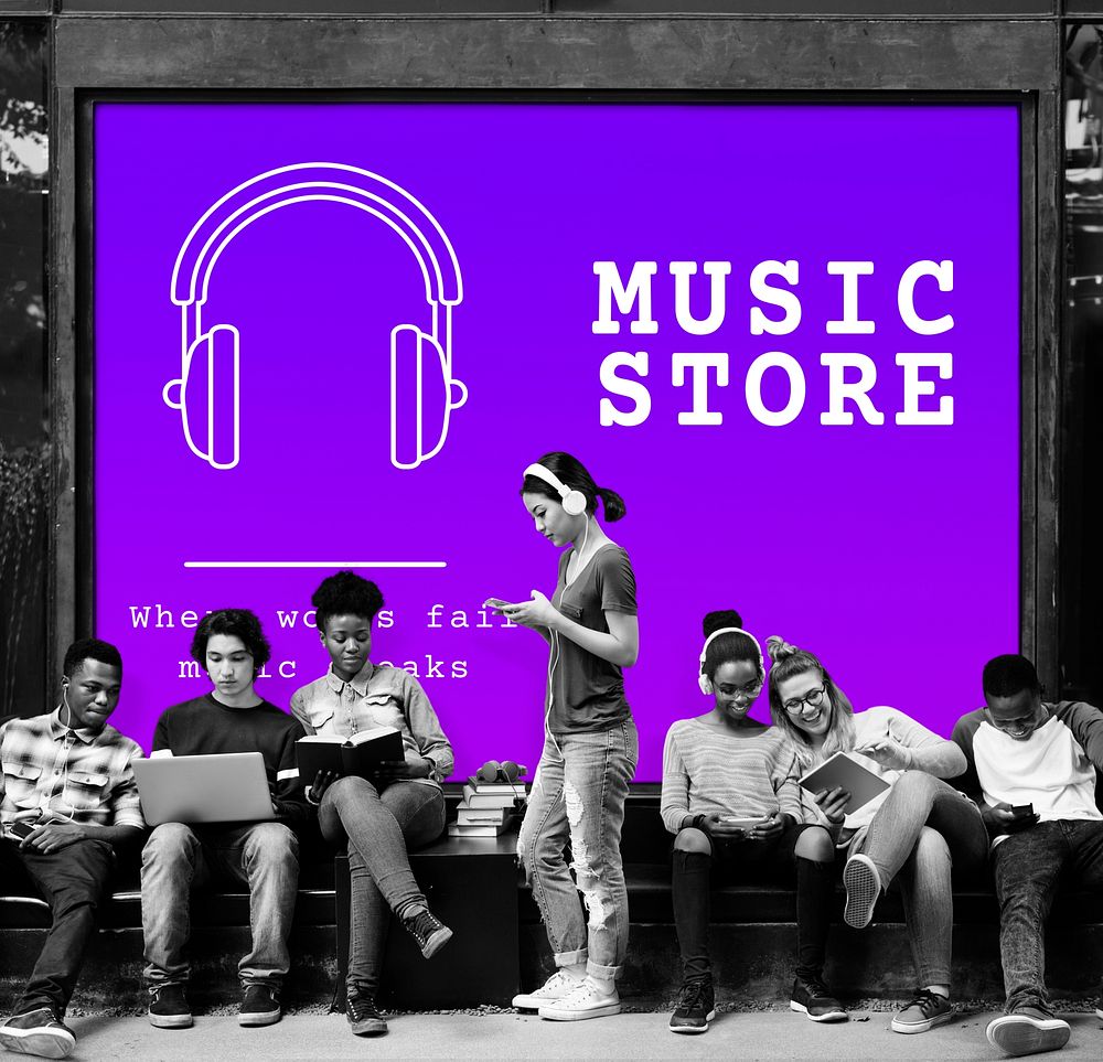 Music Audio Headphones Sign Symbol | Free Photo - rawpixel