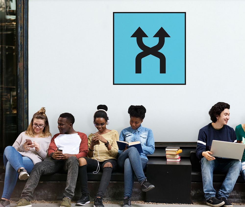 Change Cross Lane Street Sign | Free Photo - rawpixel