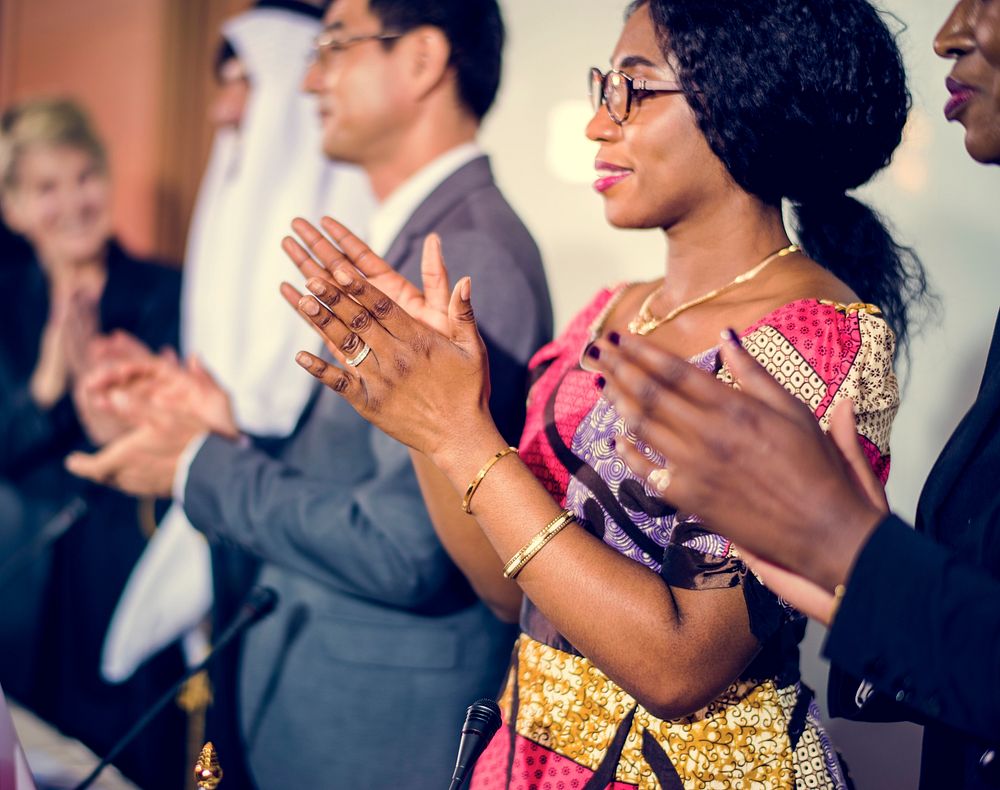 Diverse People Clapping Hands Conference | Premium Photo - rawpixel