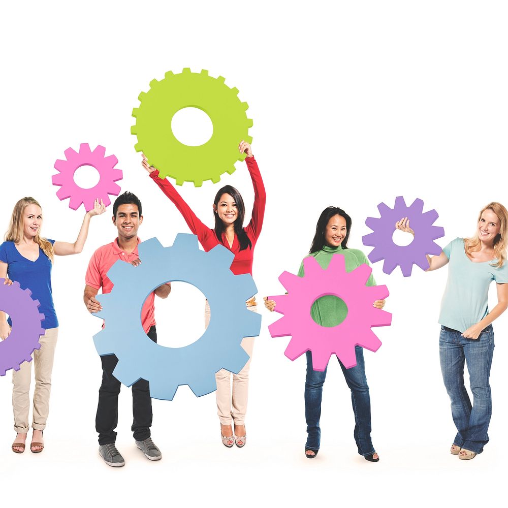 People Cog Gears Team Teamwork | Premium Photo - rawpixel